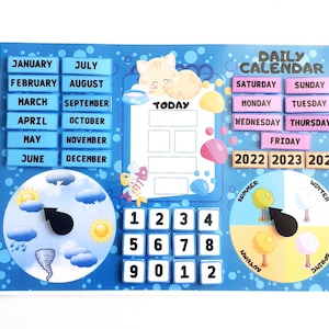 Daily Calendar, Printable Perpetual Calendar, Printable Calendar ...