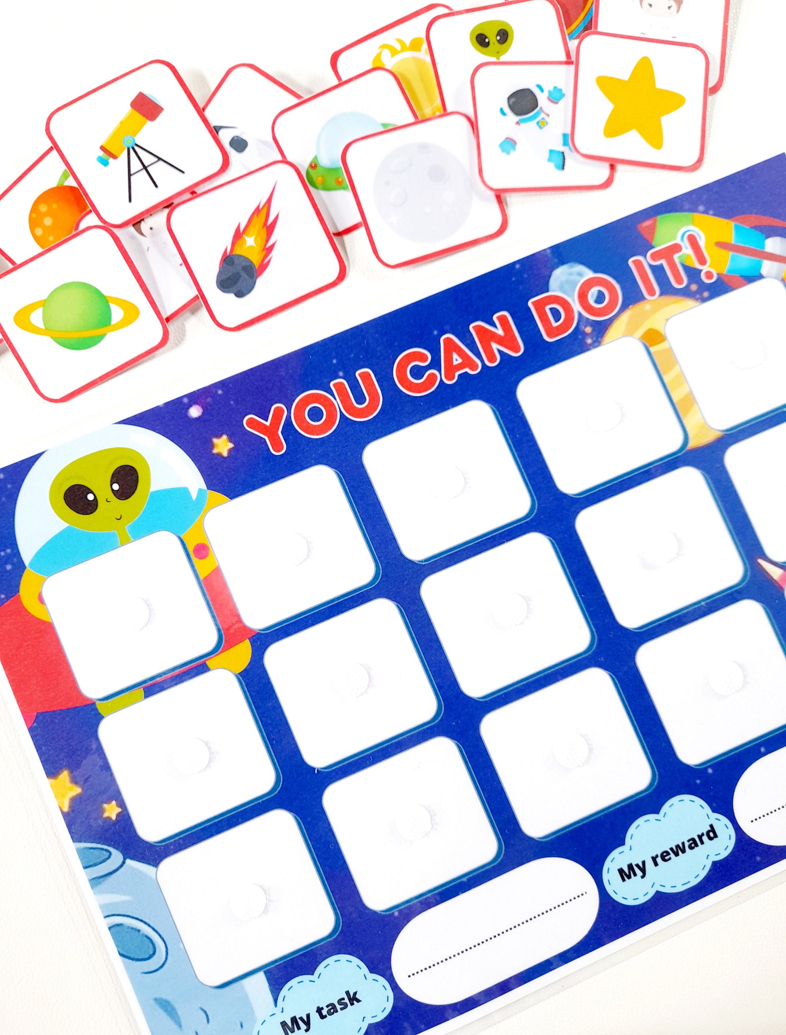 Space Reward Chart, Printable Behavior Chart, Responsibility Chart ...