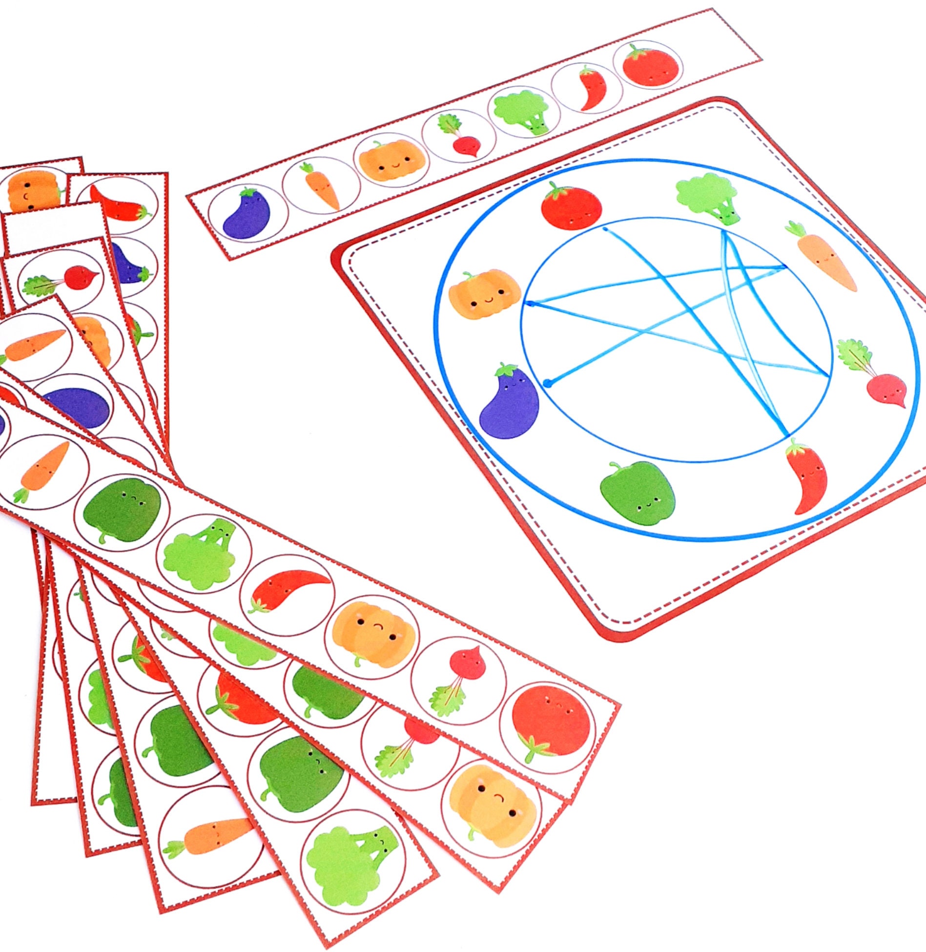 Vegetable Wheel Activity, Fruit and Vegetable Matching - Etsy