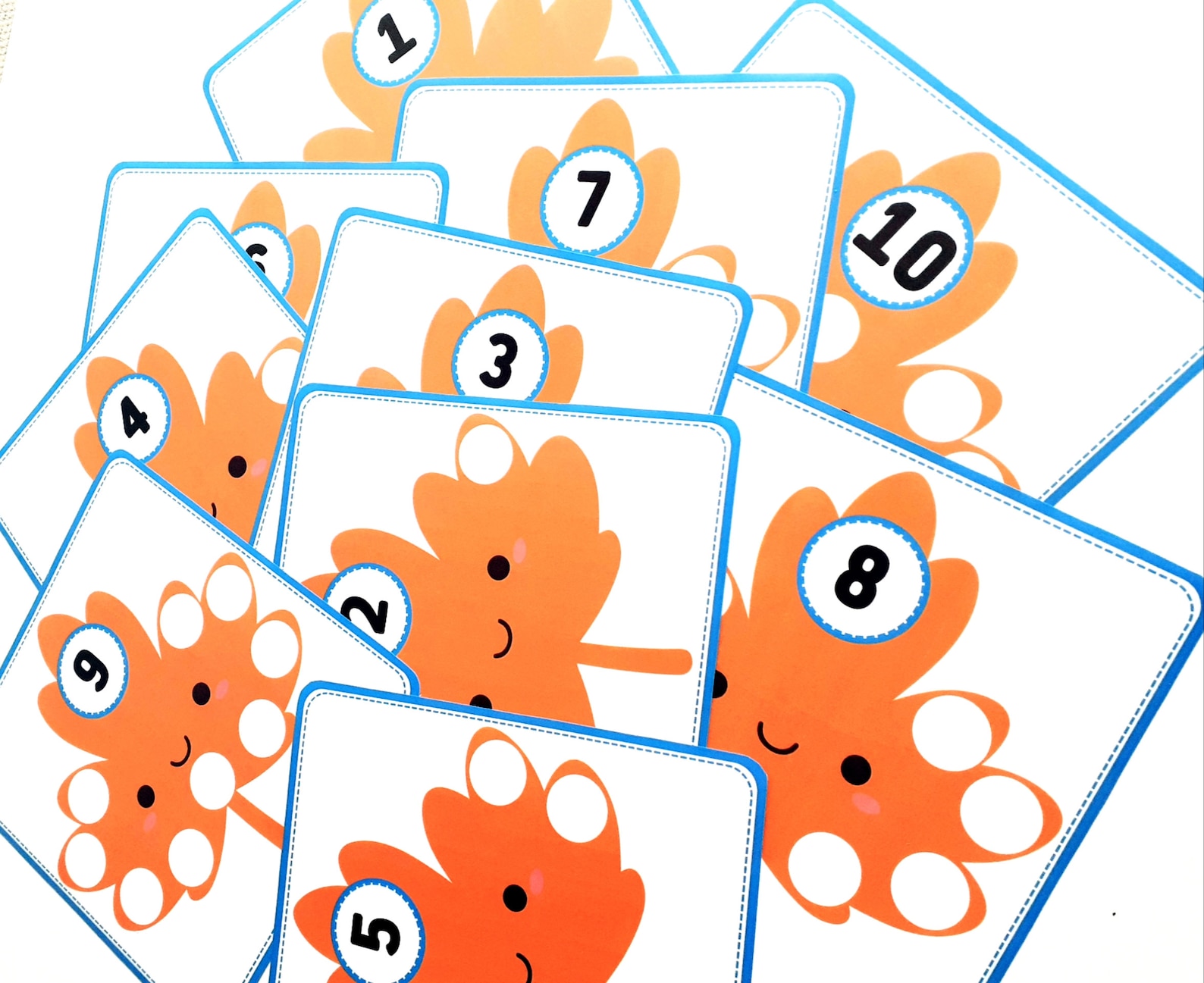 Leaf Counting Activity Counting With Pompoms Fine Motor - Etsy