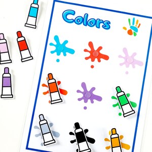 Printable Color Matching Activity for Kids - Etsy