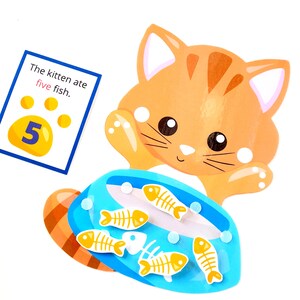 Kitten Counting Activity Numbers 1 to 10 Count for Kids - Etsy