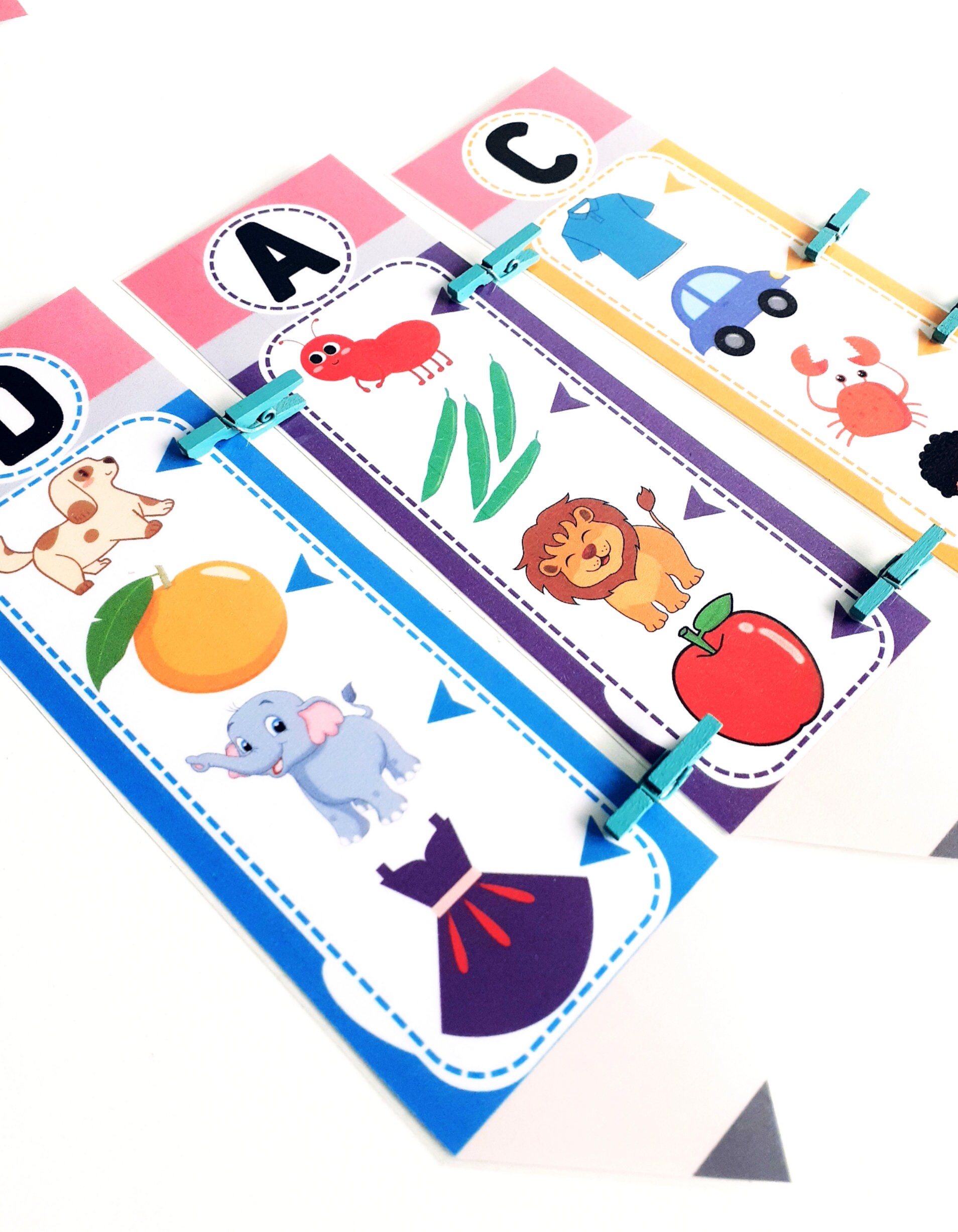 Beginning Sound Picture Cards Phonics Worksheets Beginning - Etsy