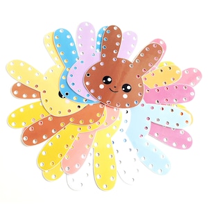 Lacing Cards, Toddler Lacing Practice, Preschool Fine Motor Skills ...