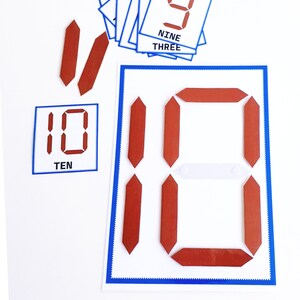 Learn Numbers 1 to 10, Digital Numbers 1 to 10, Number Matching Game - Etsy