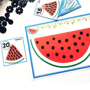 Watermelon Seed Counting Activity for Toddlers and Preschoolers, Learn ...
