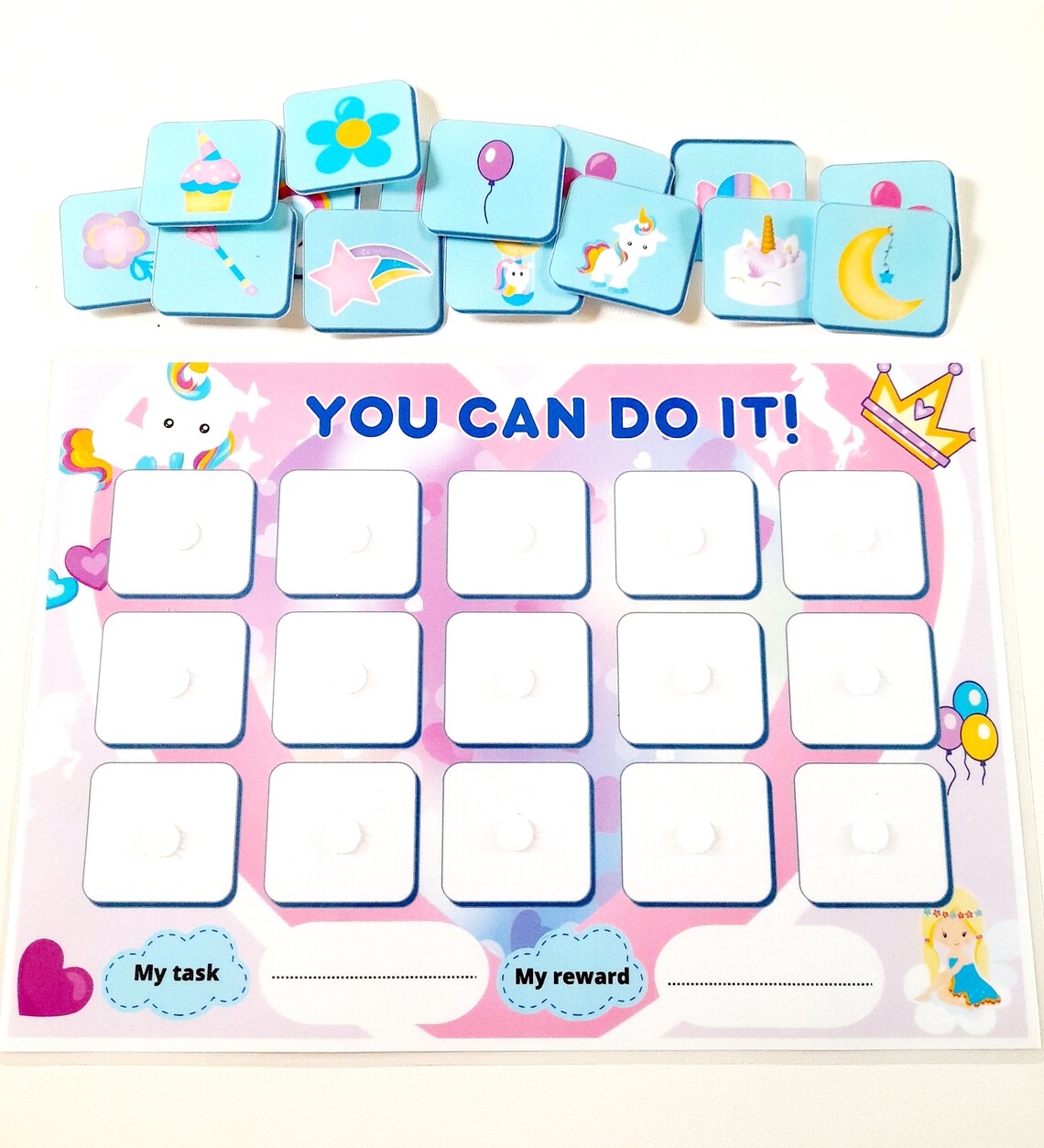 Unicorn Reward Chart, Unicorn Printable Behavior Chart, Responsibility ...