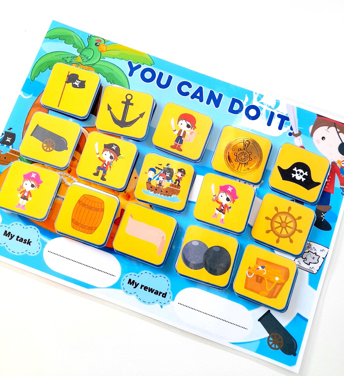 Pirate Reward Chart Printable Behaviour Chart Responsibility - Etsy