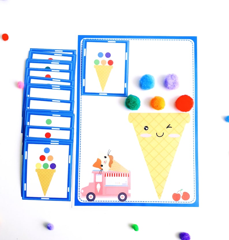 Ice Cream Pattern Activity, Fine Motor Activity - Etsy