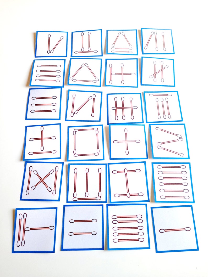 Fine Motor Activities With Q-tip for Preschool and Kindergarten Kids - Etsy