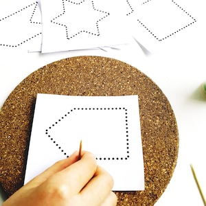 Shapes Pin Poking Activity and Fine Motor Skills - Etsy