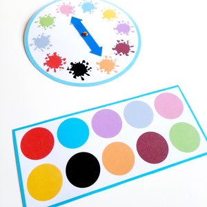 Color Matching Game, Color Matching Activity, Printable Toddler ...