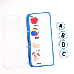 Alphabet Busy Book, Printable Alphabet Game, Activity Kids, Alphabet ...