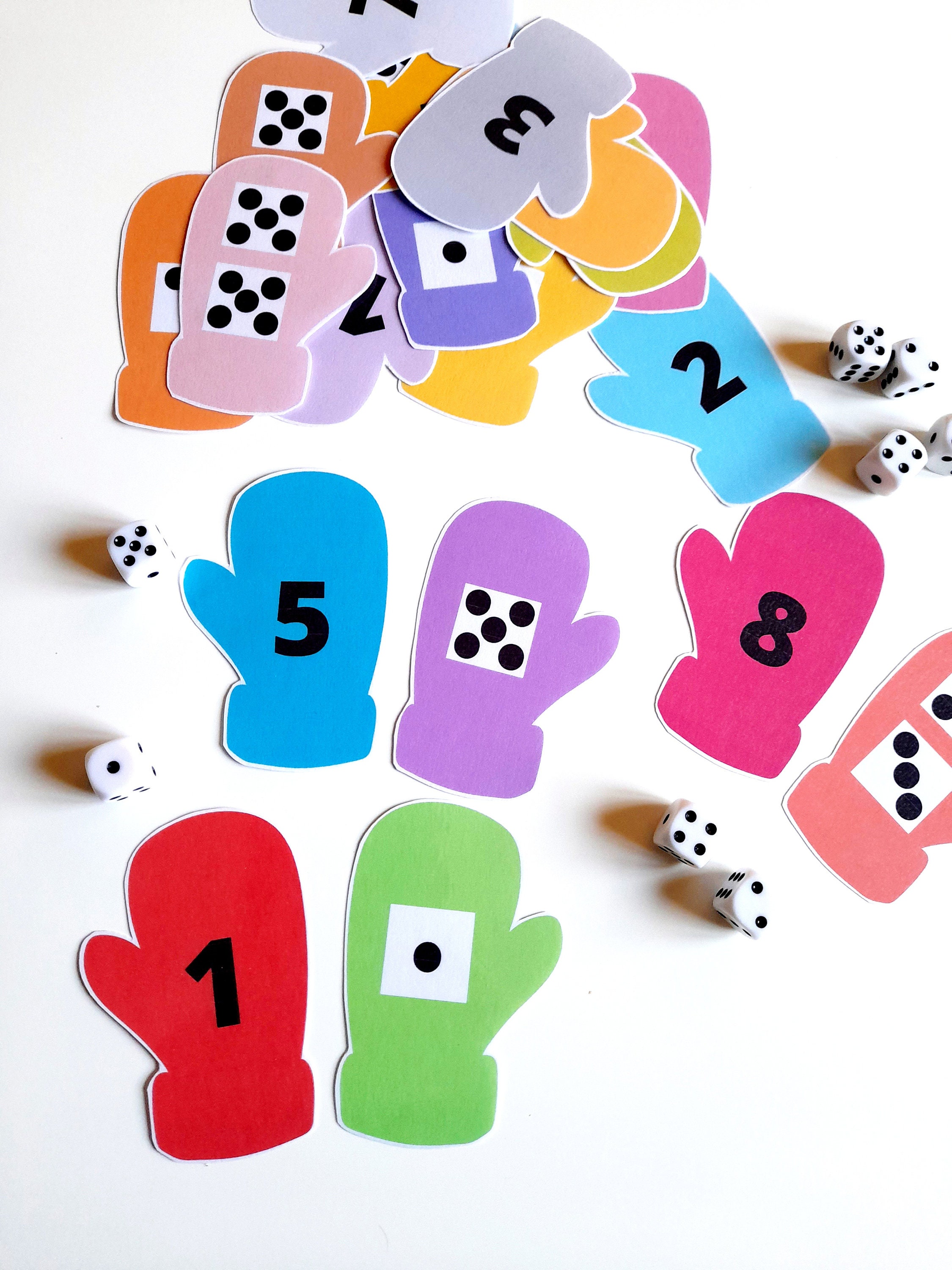 Mitten Counting Activity, Kindergarten Worksheets, Learn to Count 1 to ...