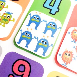Monster Counting Activity, Numbers 1 to 10 Count, Preschool Counting ...