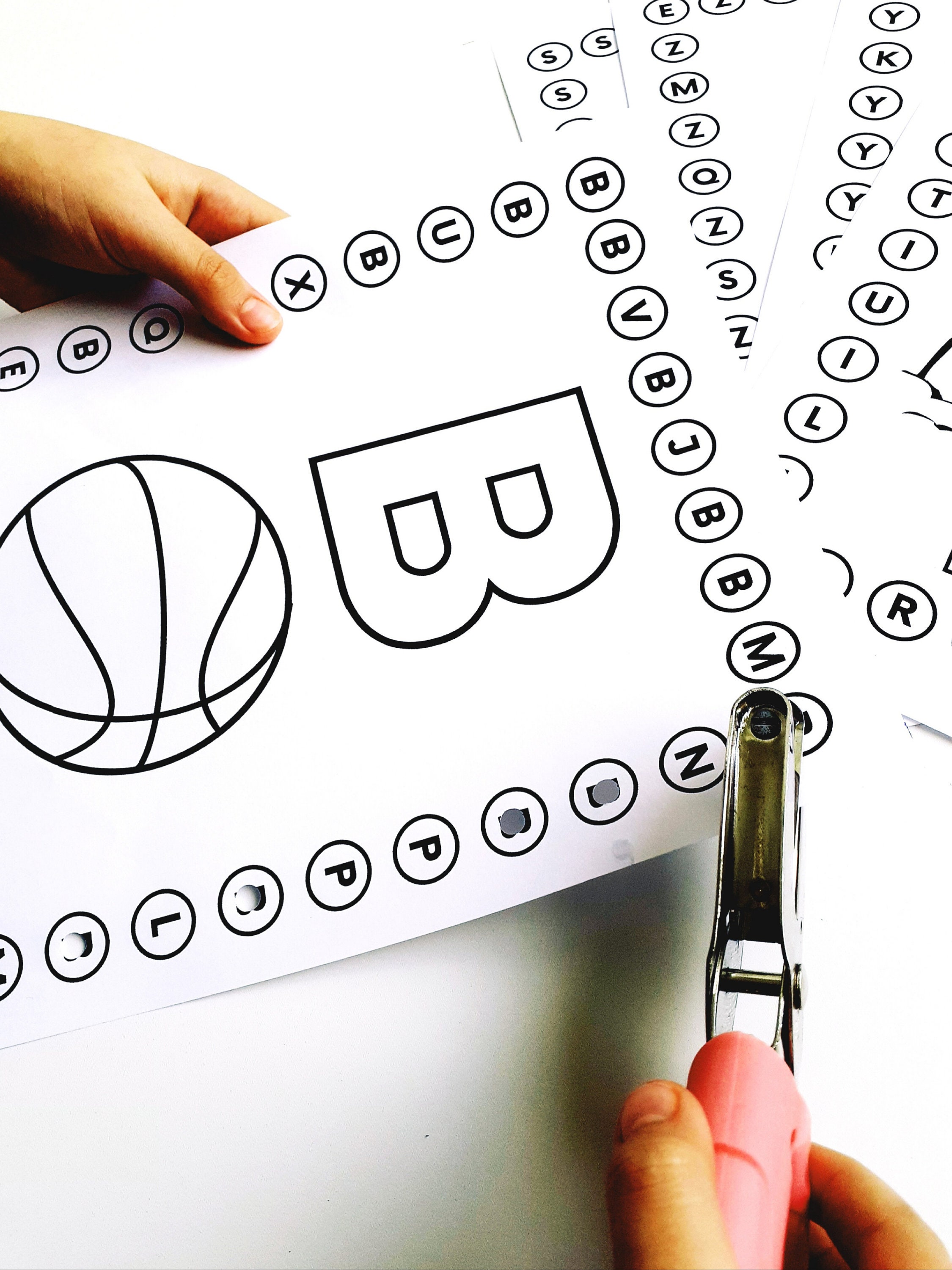 Alphabet Worksheet and Beginning Sound Activity, Fine Motor Activity - Etsy