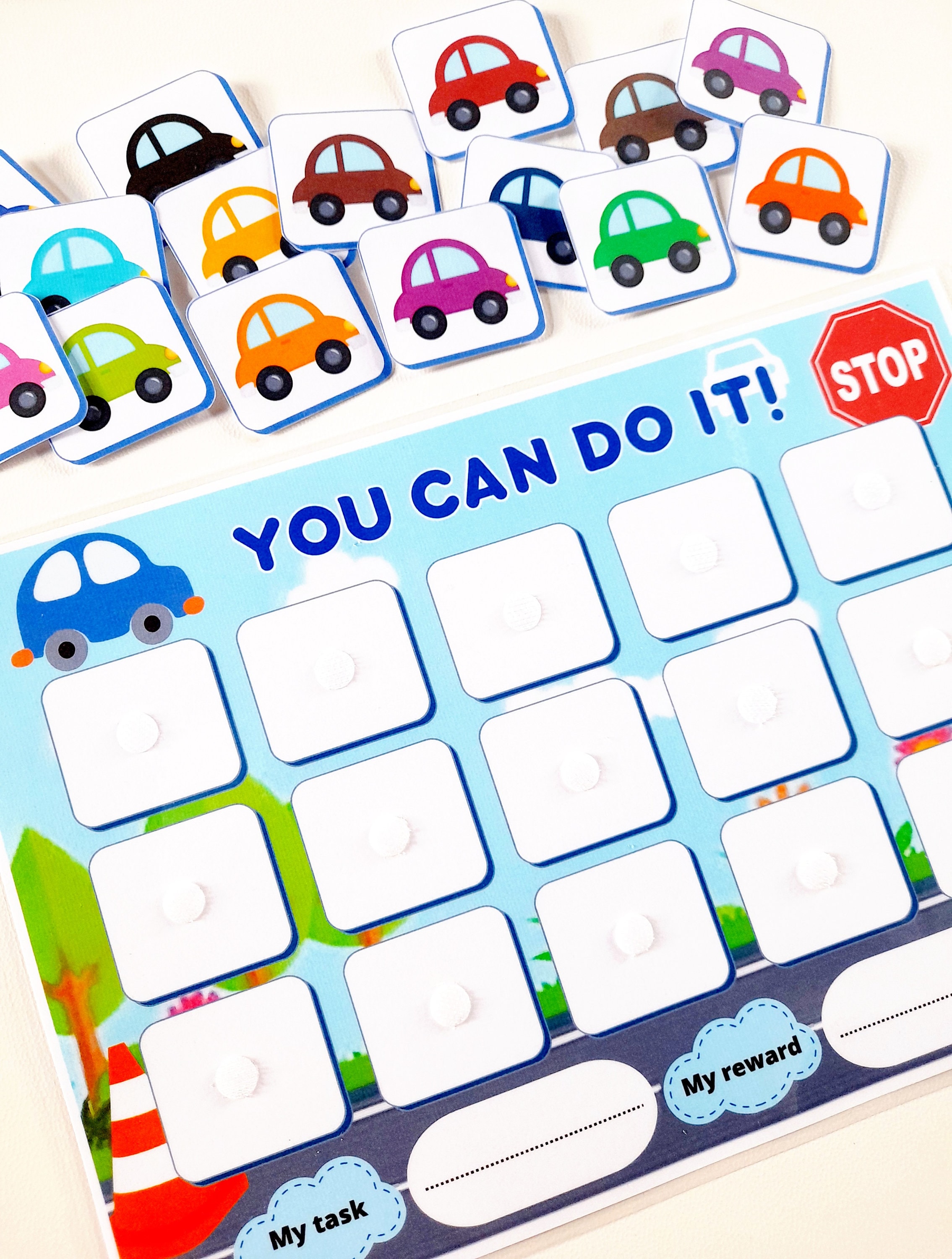 Car Reward Chart Printable Behaviour Chart Responsibility - Etsy