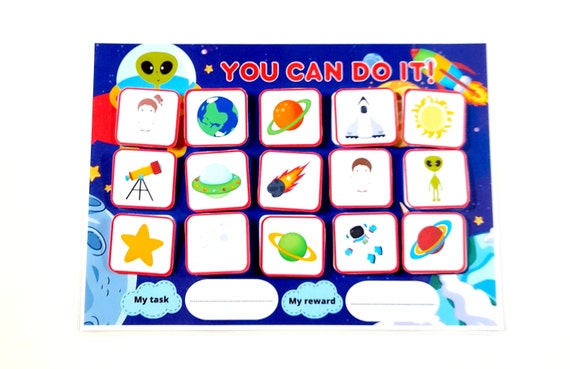 Space Reward Chart Printable Behavior Chart Responsibility - Etsy