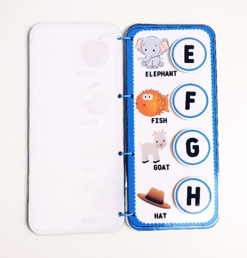 Alphabet Busy Book, Printable Alphabet Game, Activity Kids, Alphabet ...