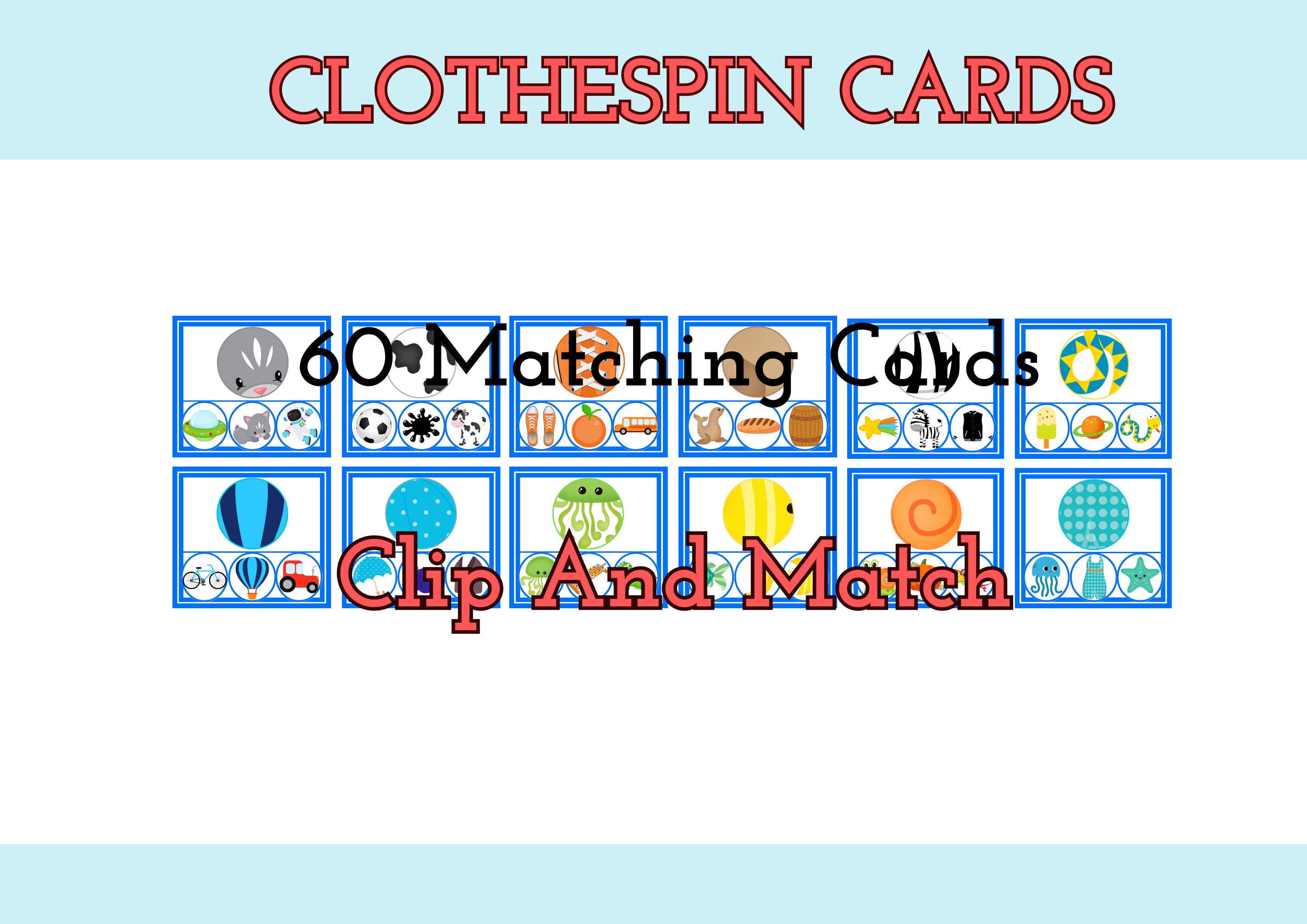 Pattern Matching Cards, Fine Motor Skills, Pattern Activity - Etsy