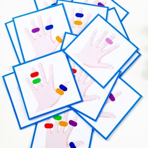 Finger Activity With Hair Ties, Fine Motor Skills, Homeschool Worksheet ...