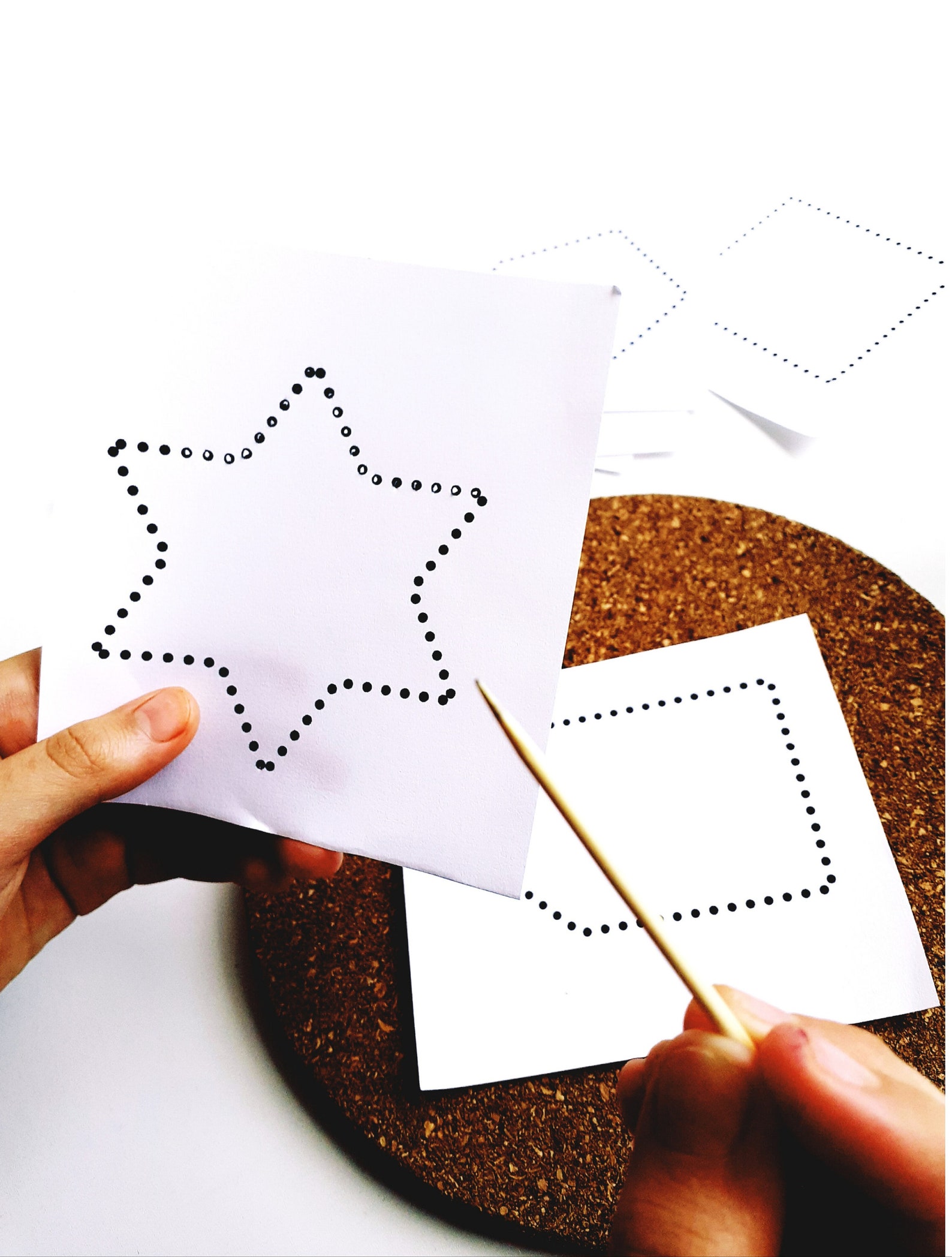 Shapes Pin Poking Activity and Fine Motor Skills - Etsy
