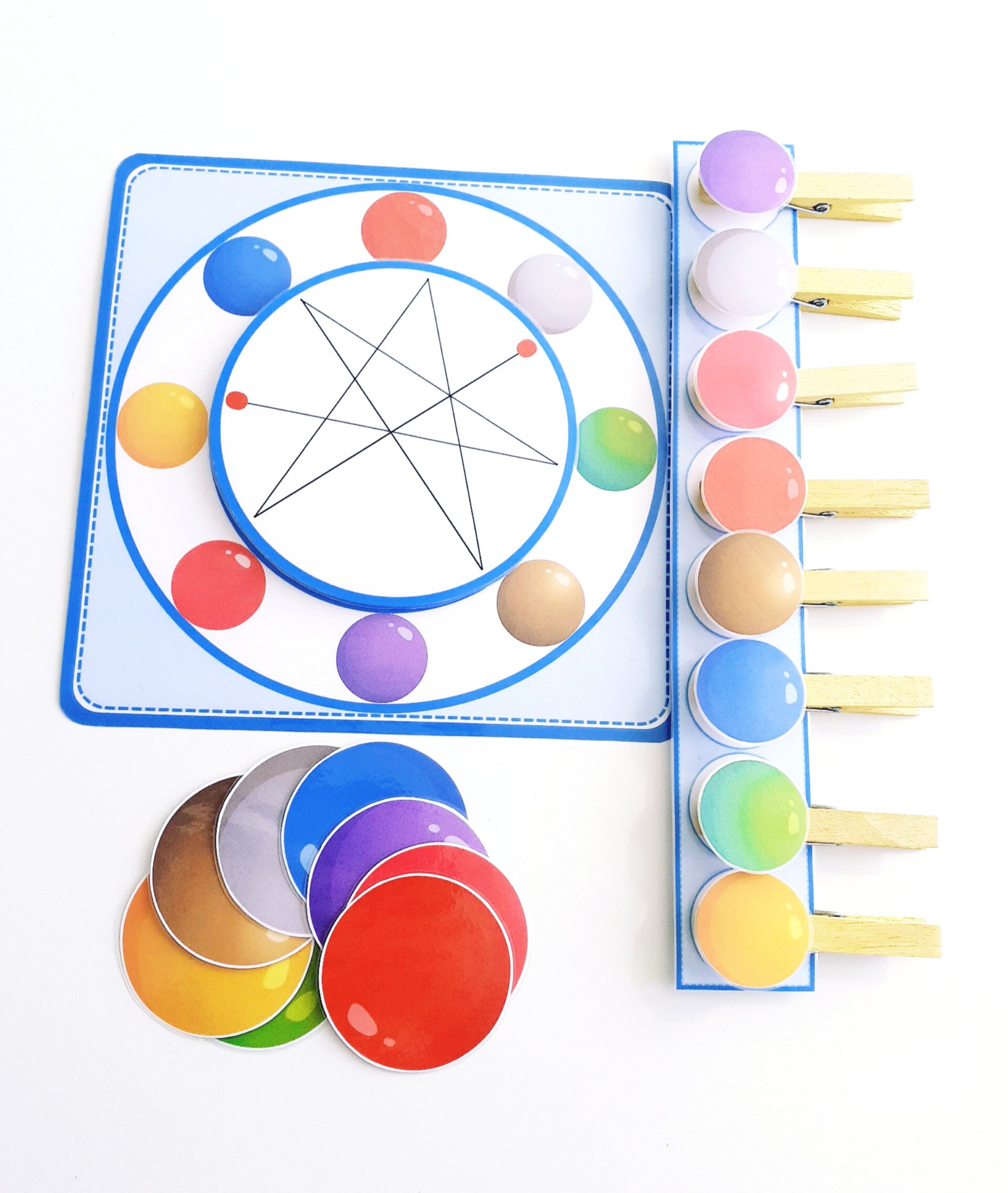 Color Wheel Activity, Matching Colors Pattern, Color Matching Game ...
