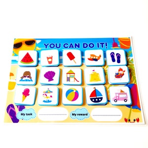 Summer Reward Chart, Printable Behavior Chart, Responsibility Chart ...