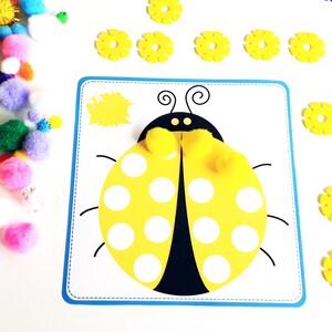 Ladybug Color Sorting, Sorting Color, Fine Motor Skills, Home School ...