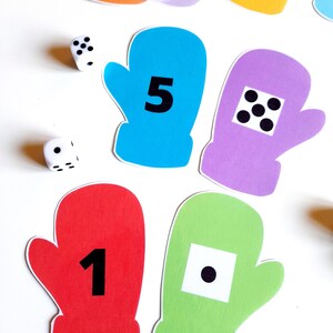 Mitten Counting Activity, Kindergarten Worksheets, Learn to Count 1 to ...