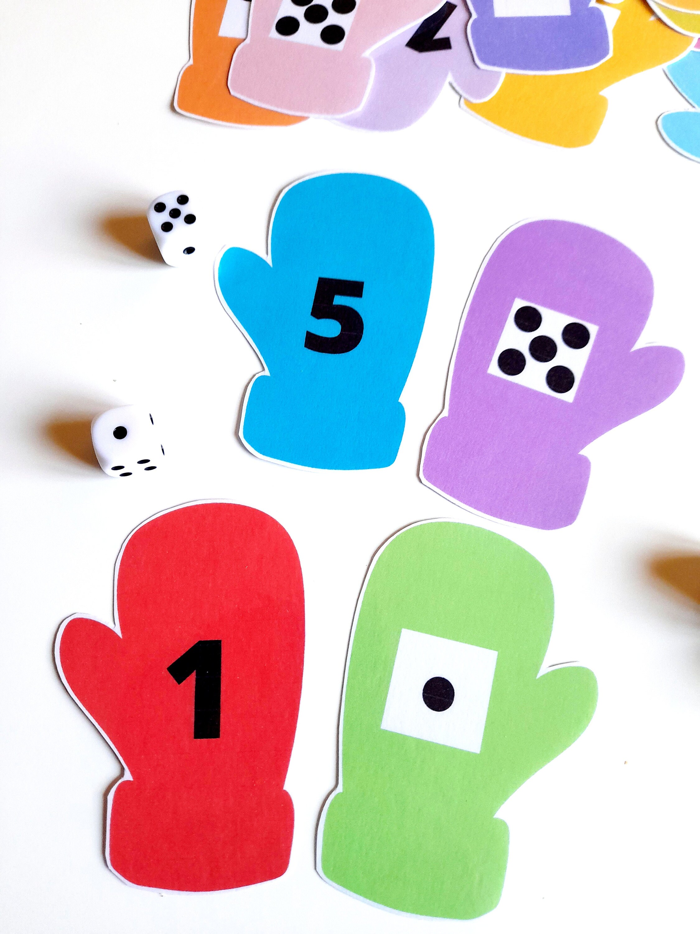 Mitten Counting Activity, Kindergarten Worksheets, Learn to Count 1 to ...