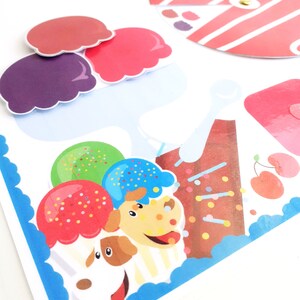 Build an Ice Cream From a Recipe, Ice Cream Play Menu, Printable Kids ...