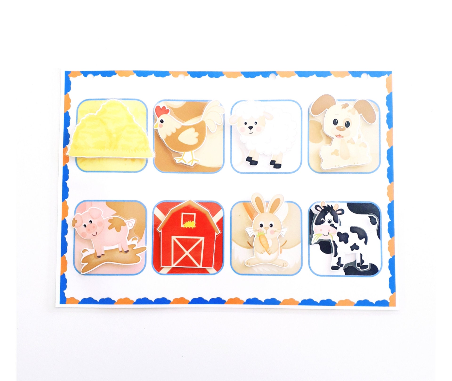 Animal Matching Game Printable Game for Toddlers and - Etsy