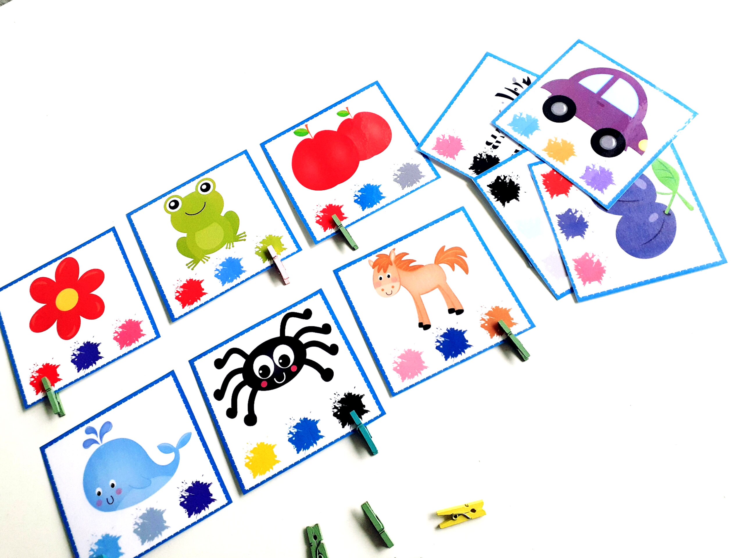 Color Matching Printable Fine Motor Activity - Etsy