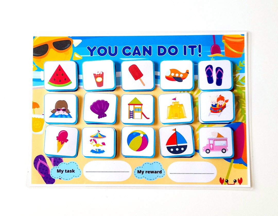 Summer Reward Chart, Printable Behavior Chart, Responsibility Chart ...