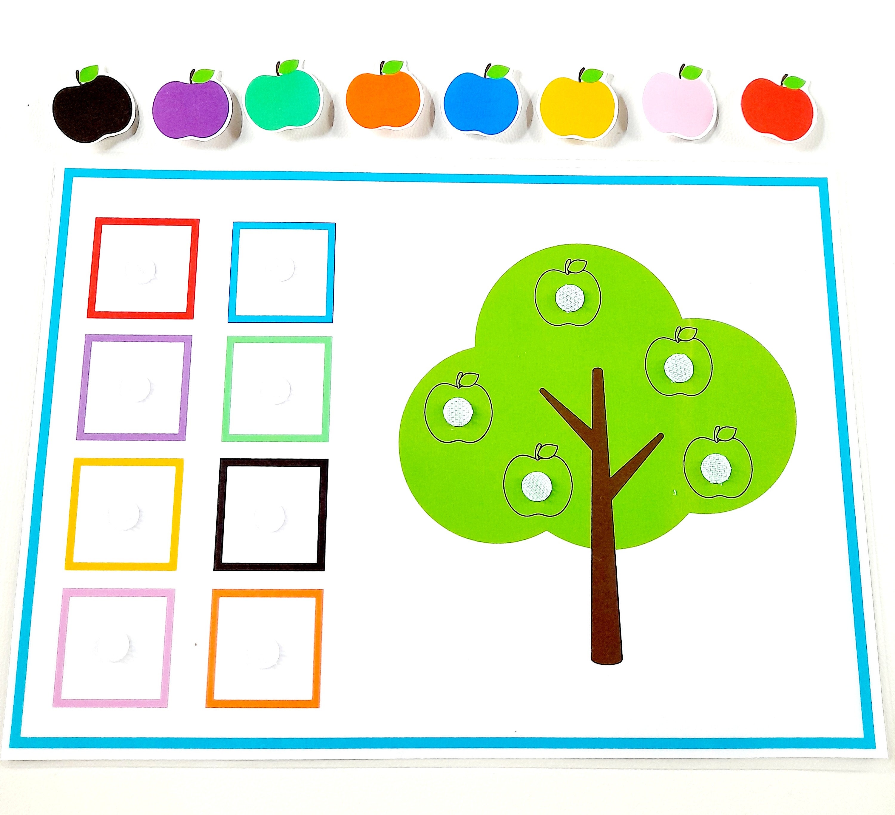 Apple Pattern Activity, Kindergarten Pattern Activities, Color Matching ...
