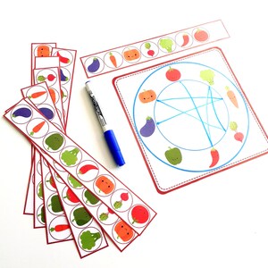 Vegetable Wheel Activity, Fruit and Vegetable Matching - Etsy
