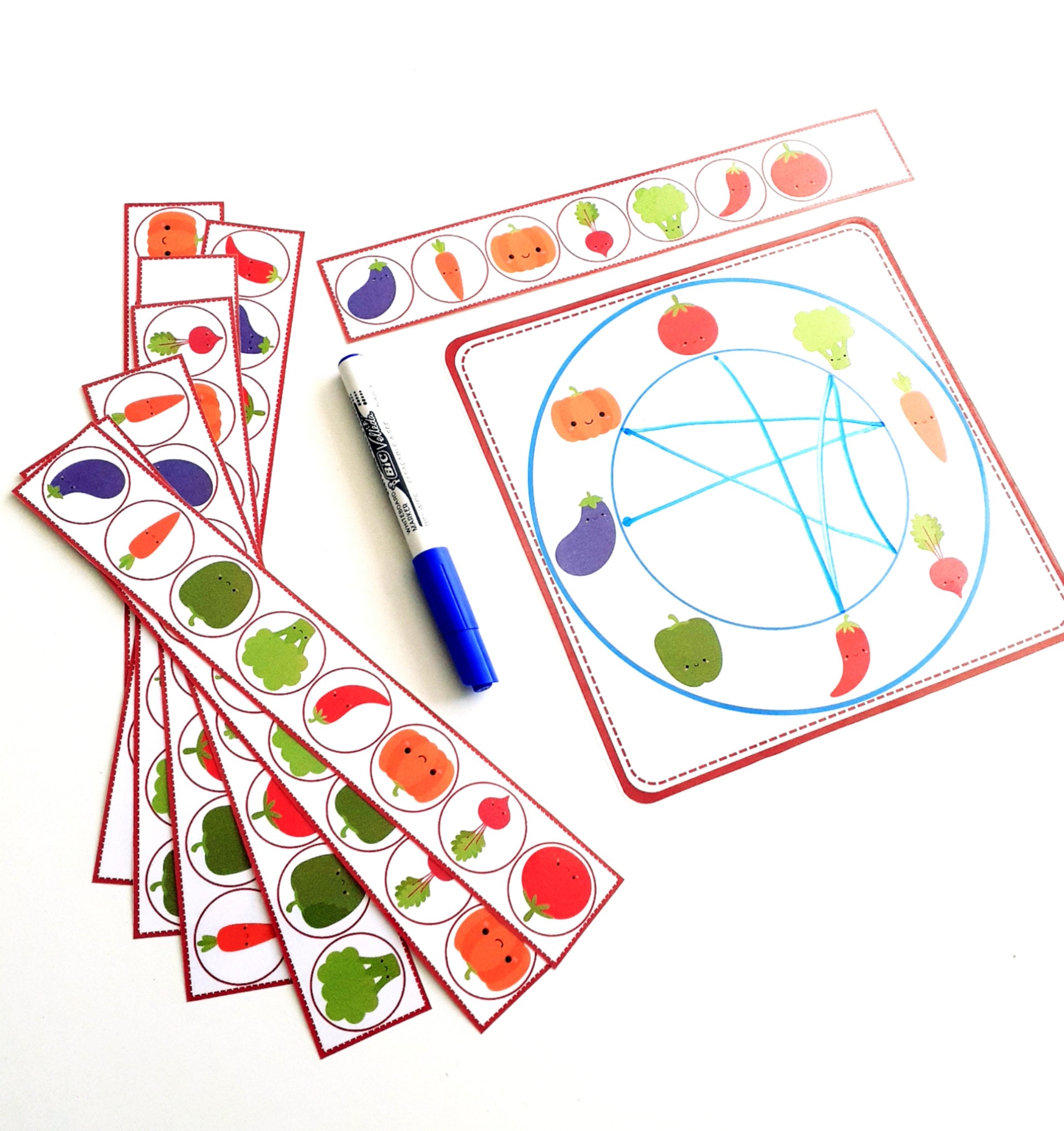 Vegetable Wheel Activity, Fruit and Vegetable Matching - Etsy