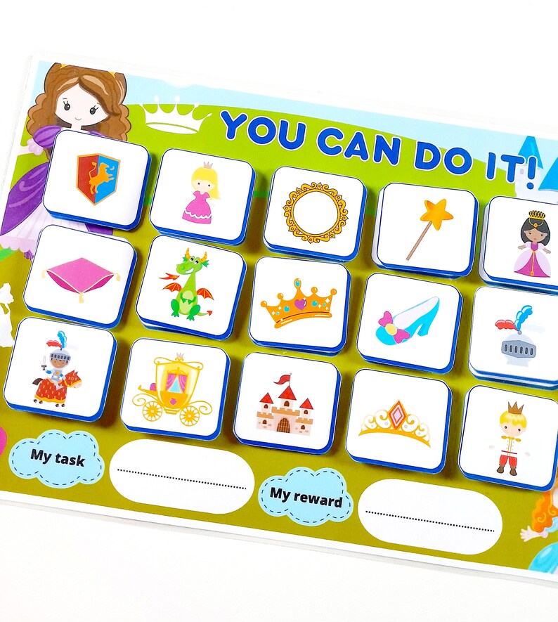 Princess Reward Chart Printable Behavior Chart - Etsy