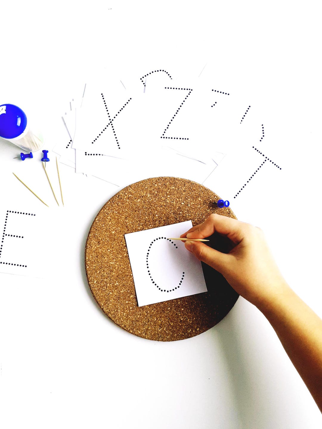 Alphabet Pin Poking Activity and Fine Motor Skills - Etsy