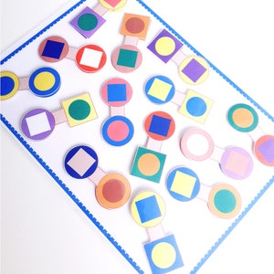 Shape Matching Activity, Shape Matching Game, Fine Motor Activities - Etsy