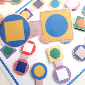 Shape Matching Activity, Shape Matching Game, Fine Motor Activities - Etsy