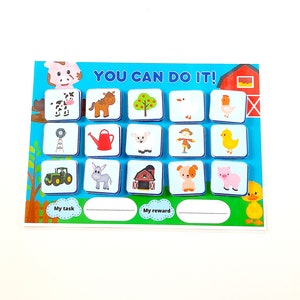 Farm Reward Chart, Printable Behaviour Chart, Responsibility Chart ...