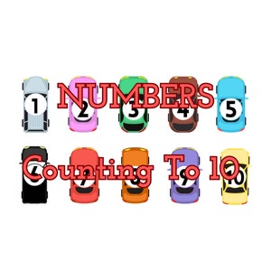 Car Number Matching , Printable Learning Numbers, Counting - Etsy