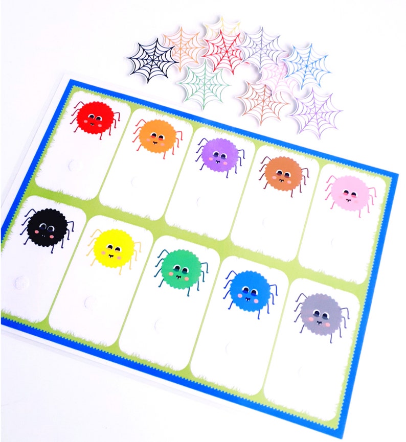 Color Matching Printable, Color Matching Game, Fine Motor Activities ...