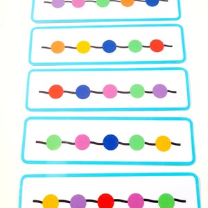 Bead Threading Repeating Pattern Activity and Fine Motor Skills for ...