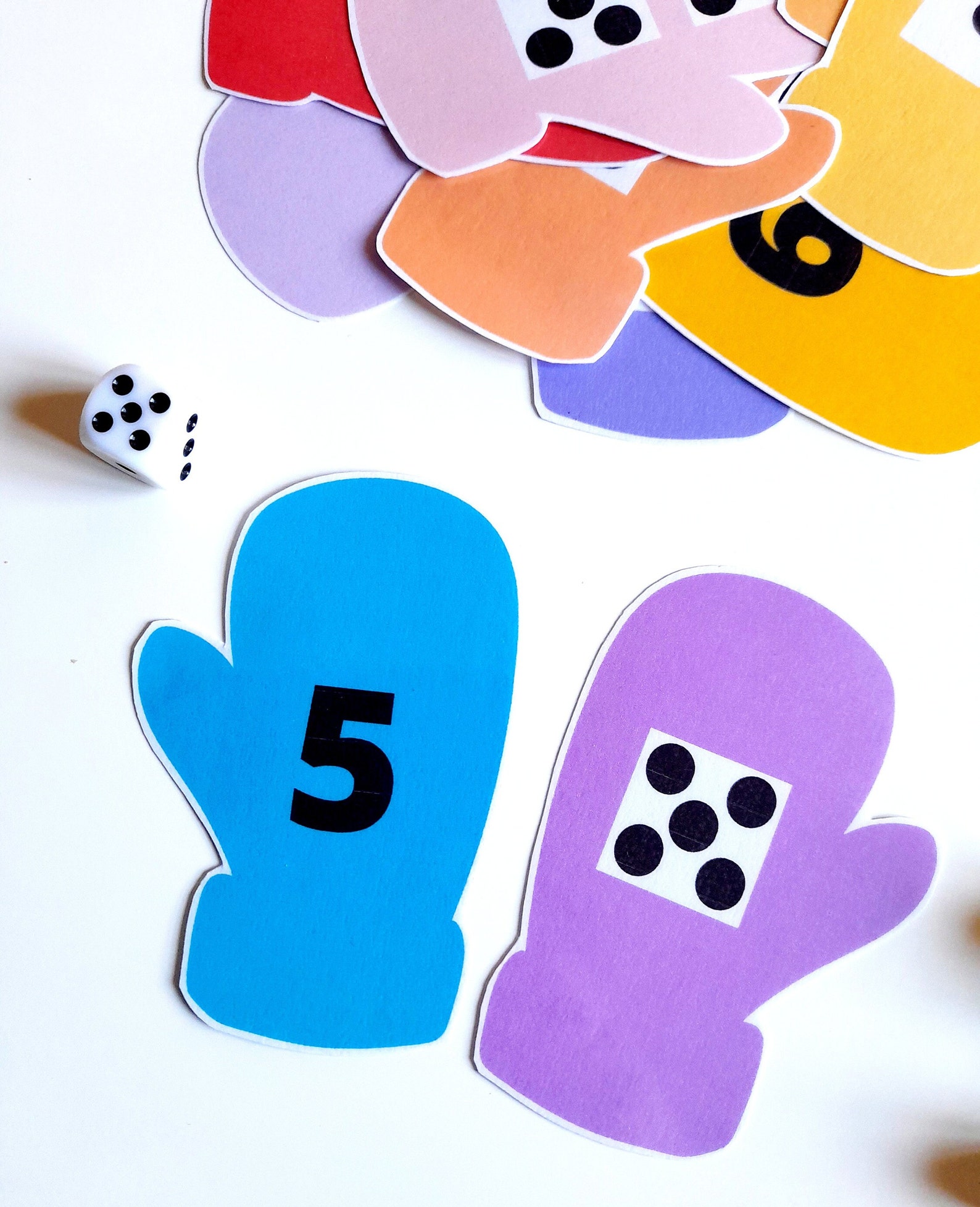 Mitten Counting Activity, Kindergarten Worksheets, Learn to Count 1 to ...