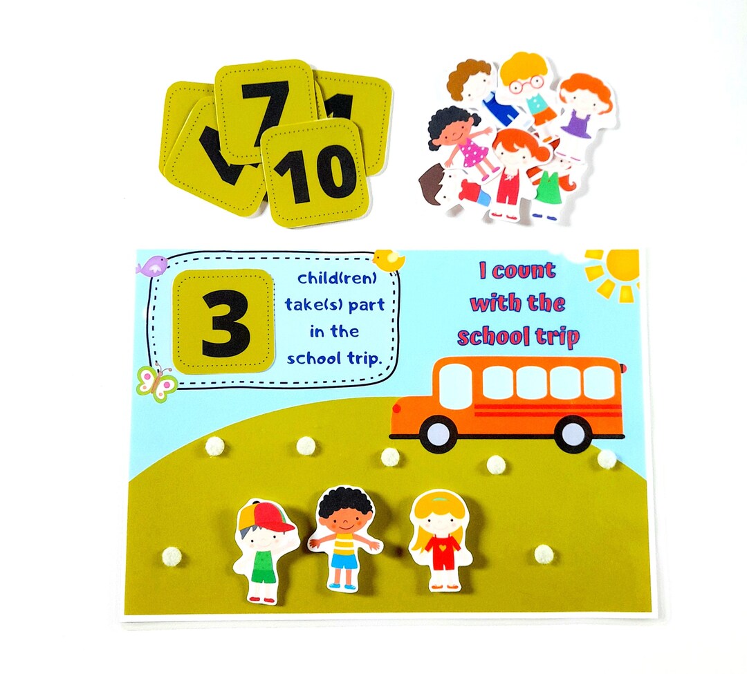 Printable Counting Activity and Learn to Count From 1- 10 for Kids - Etsy