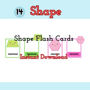 Shape Flash Cards, Shape Matching Worksheet, Shape Matching Game, Shape ...