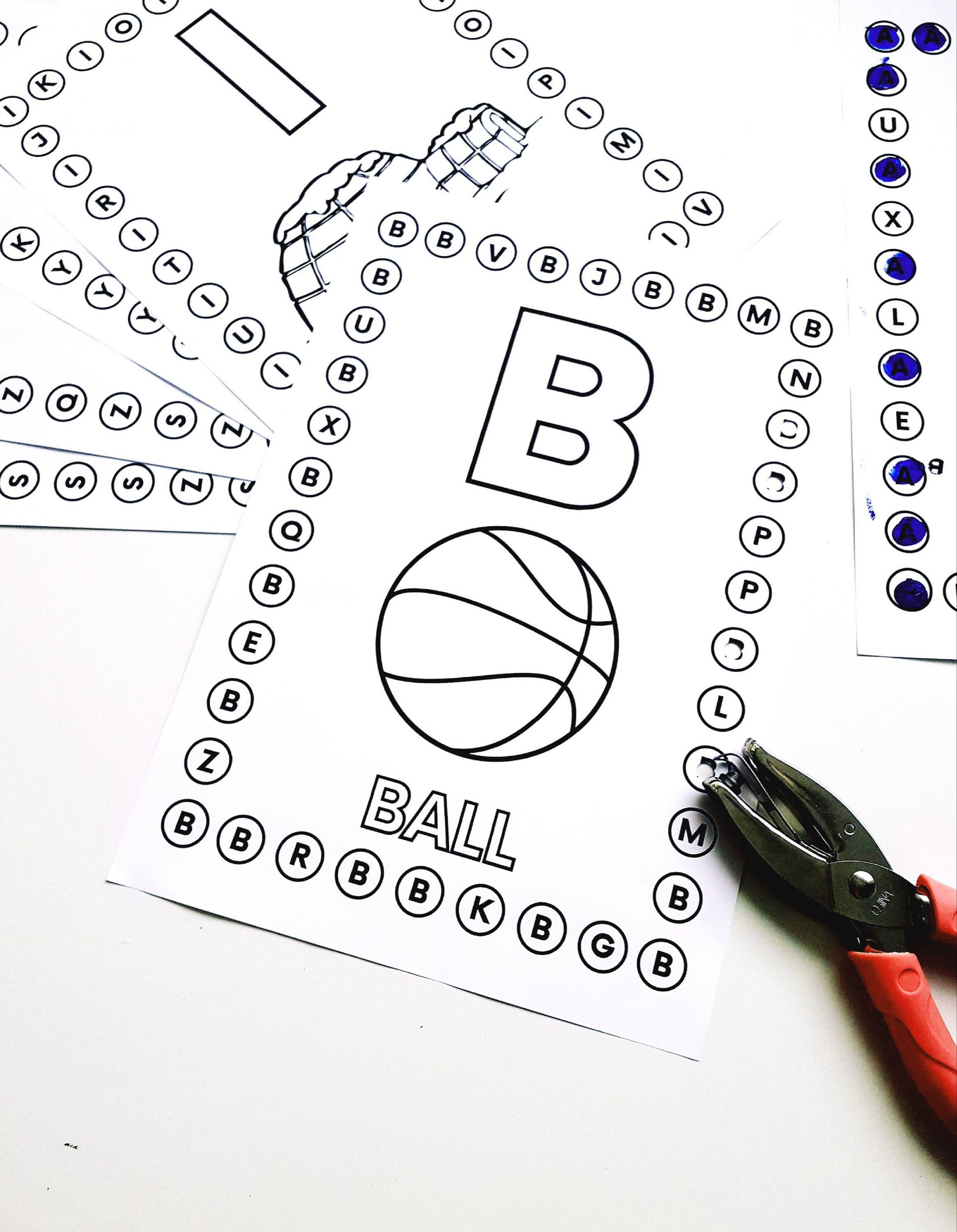 Alphabet Worksheet and Beginning Sound Activity, Fine Motor Activity - Etsy